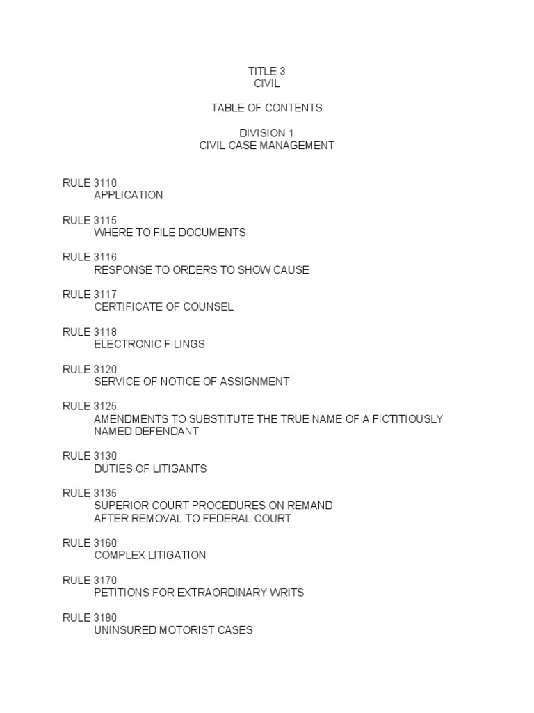 Civil Case Management Planner | PDF | Alternative Dispute Resolution ...