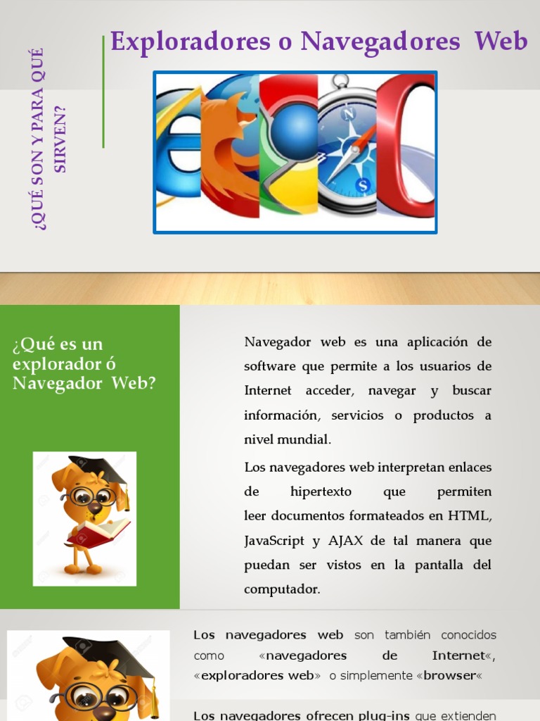 Exploradores o Navegadores Web | PDF | explorador de Internet | Red mundial