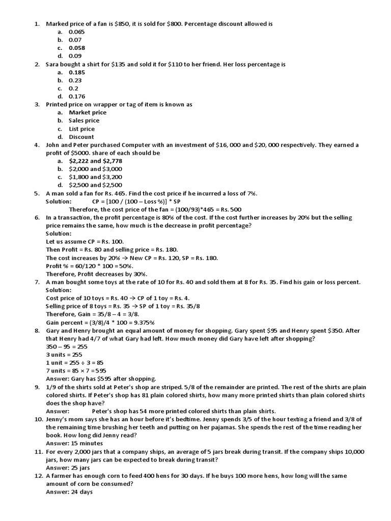 Bus Math | PDF | Financial Services | Economies