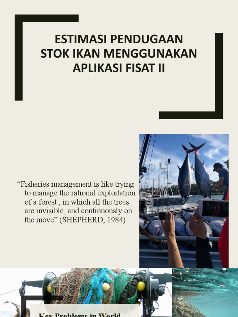 Estimasi Pendugaan Stok Ikan Menggunakan Aplikasi Fisat Ii | PDF ...