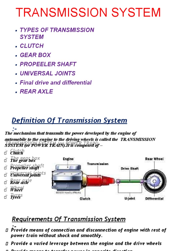 Transmission PDF | Download Free PDF | Transmission (Mechanics ...