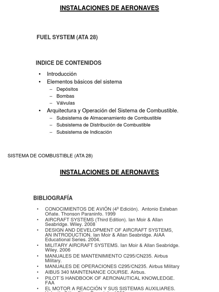 Ata 28 - Fuel System | PDF | Avión | Repostaje aéreo