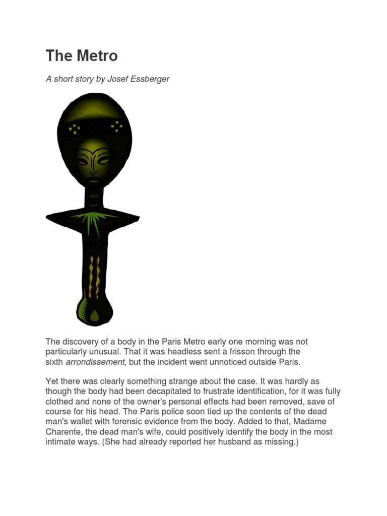 The Metro: A Short Story by Josef Essberger | PDF