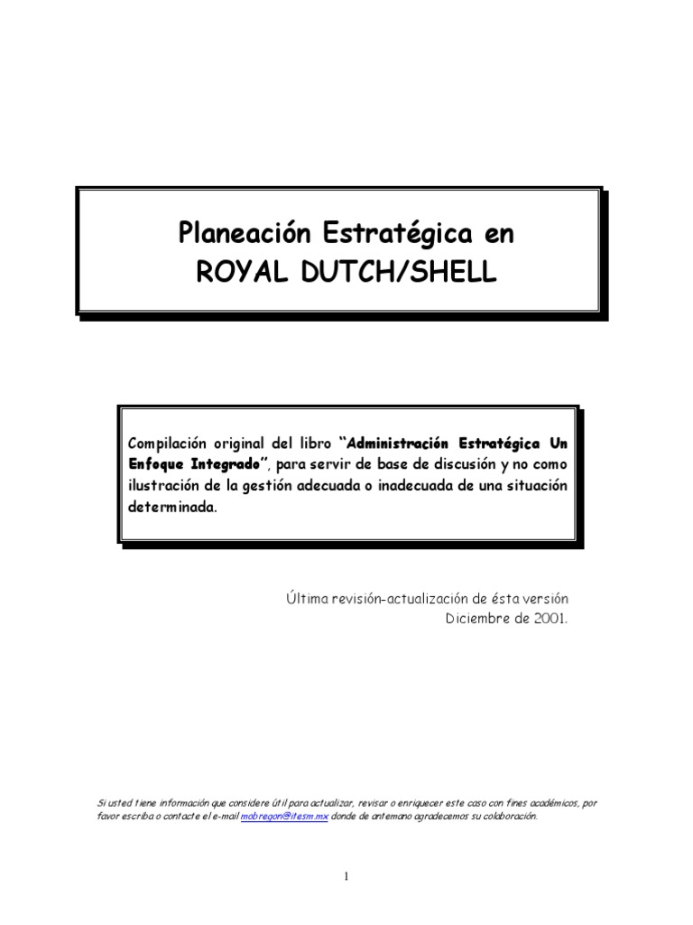 Royal Dutch Shell | PDF | Royal Dutch Shell | OPEP