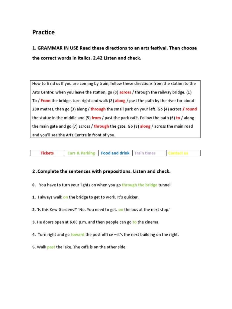 Practice Grammar | PDF