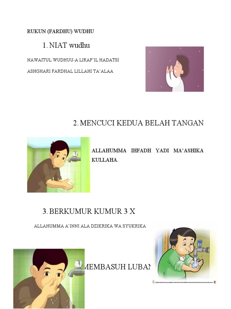 Prayers and Supplications for Purification (Wudu) and After the Call to ...