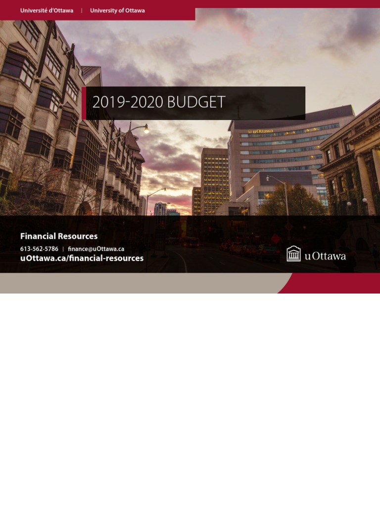 2019 2020 Budget PDF | PDF | University | Budget