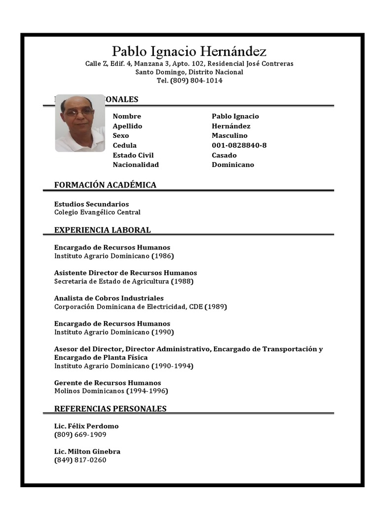 Curriculum Pablo | PDF