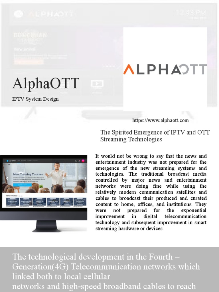 Alphaott: Iptv System Design | PDF | Streaming Media | Computer Network