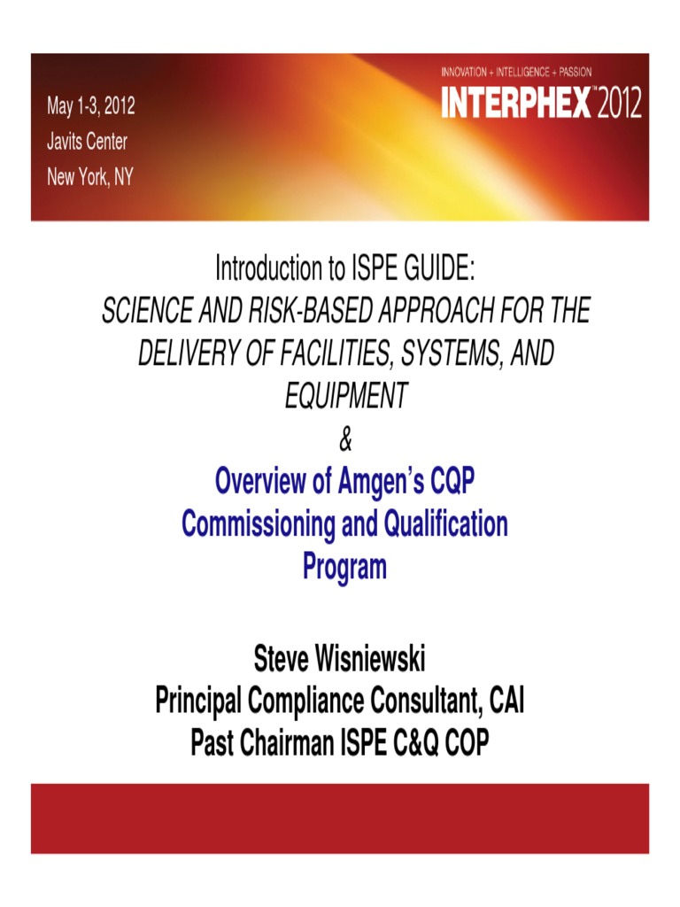 ISPE Guide Science and Risk-Based Approach | PDF | Verification And ...