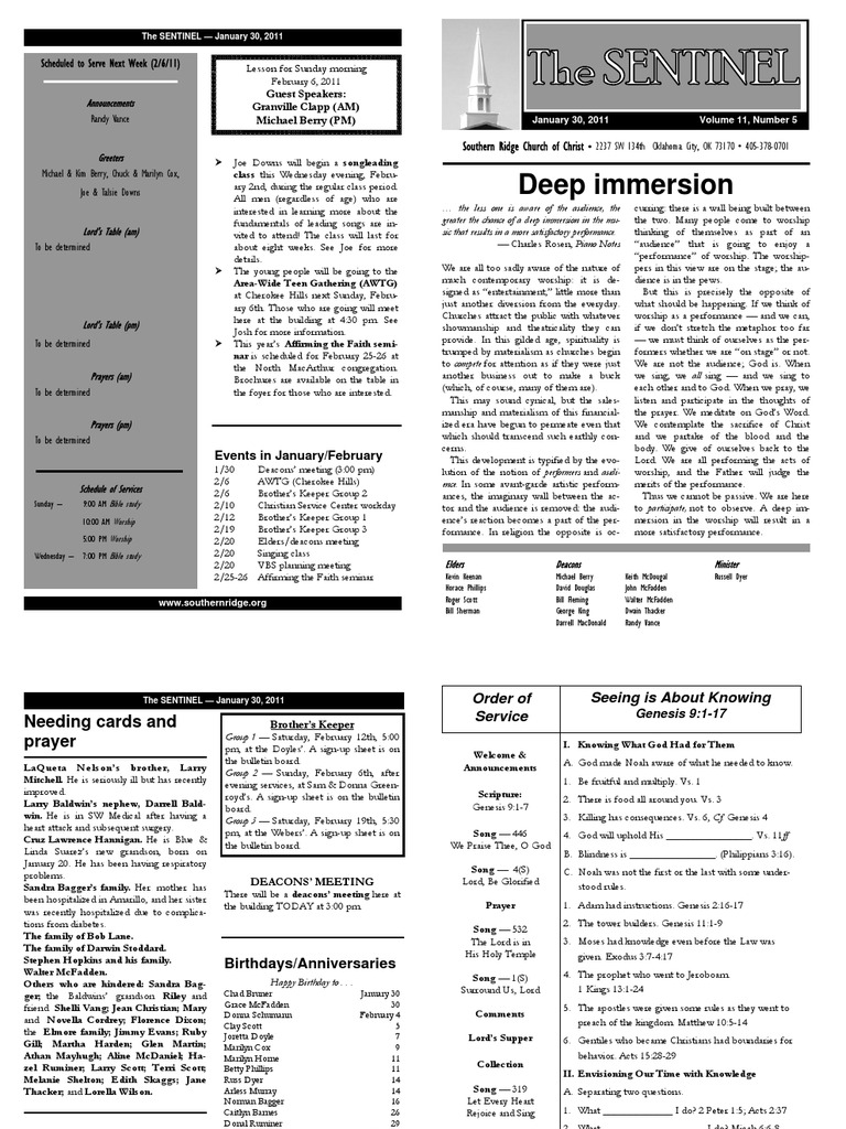 Deep Immersion | PDF | Book Of Genesis | Prayer