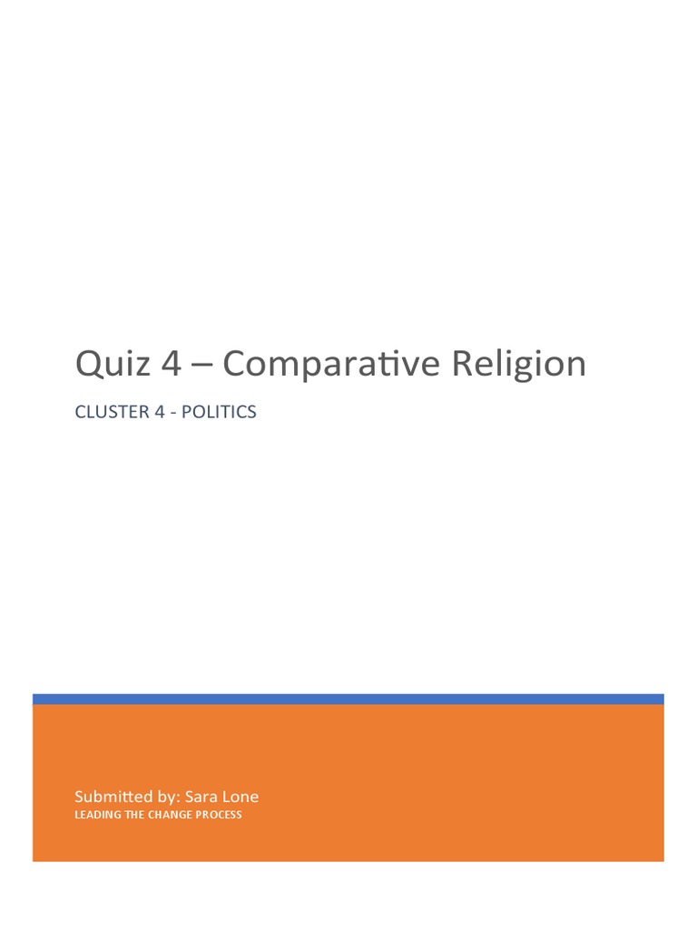 Comparative Religion Overview: Major Faiths | PDF | Jews | Christian Church