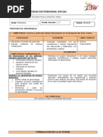 Sesion D1 PS Responsabilidades en Familia | PDF | Evaluación | Salón de clases