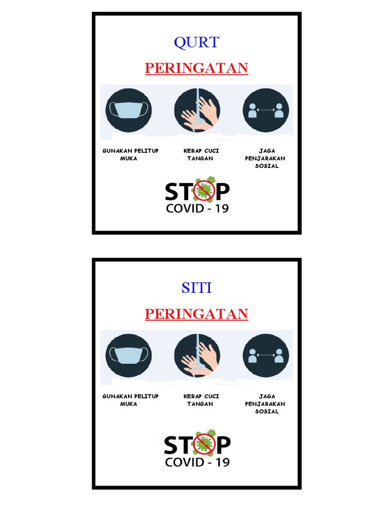 Label Nama Murid Meja | PDF