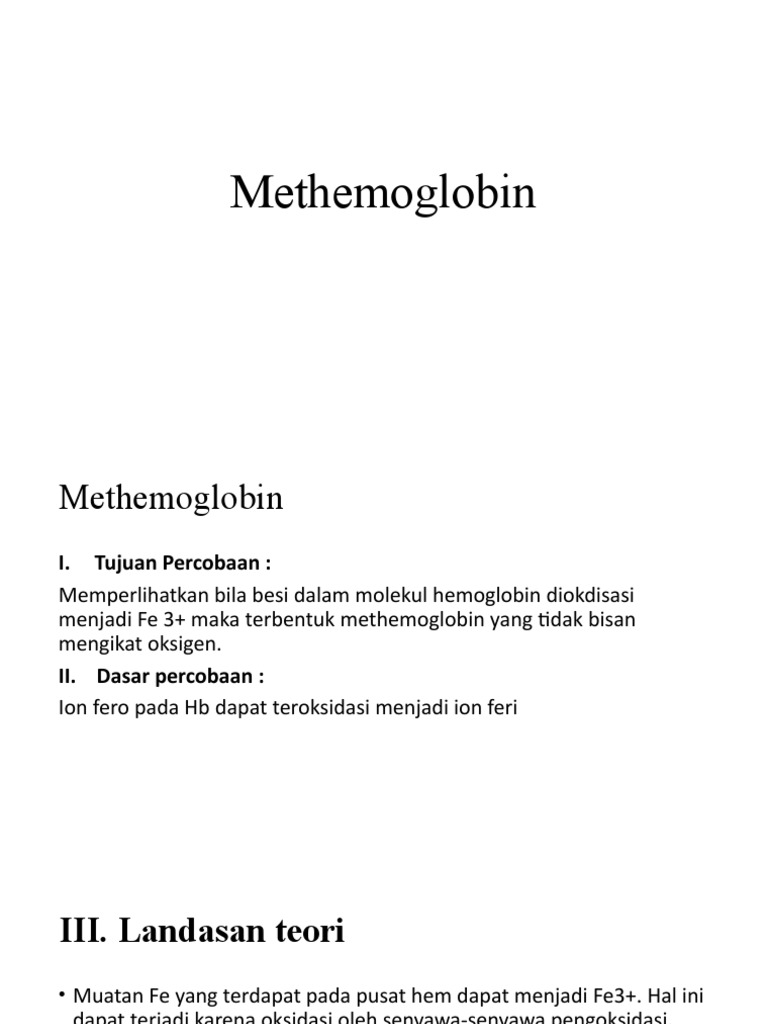 Methemoglobin . | PDF
