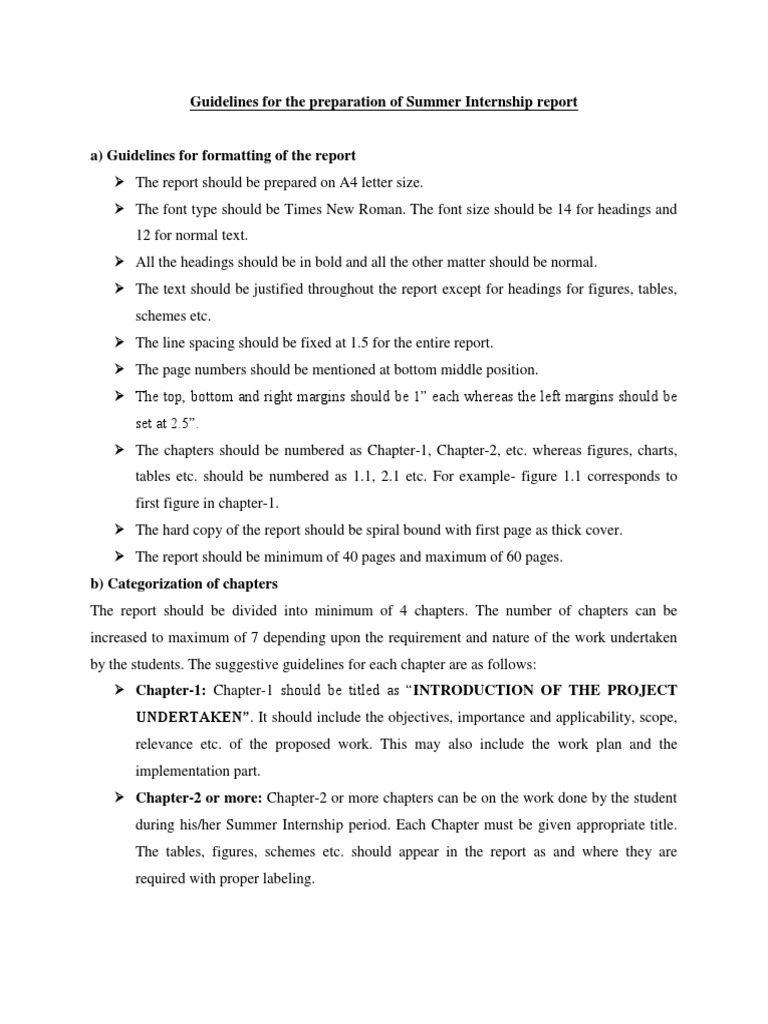 3 - Guidelines For Report | PDF | Books | Business