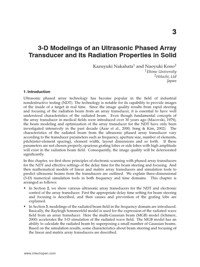 InTech-3 D Modelings of An Ultrasonic Phased Array Transducer and Its ...
