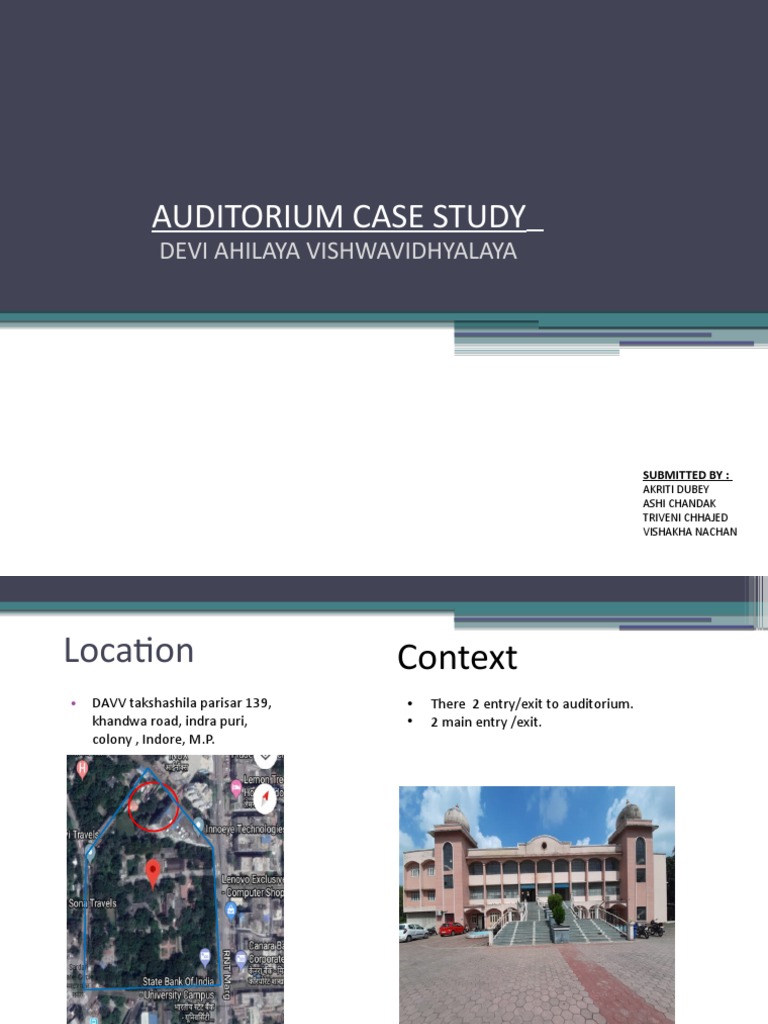 Auditorium Case Study | PDF | Building Engineering | Applied And ...