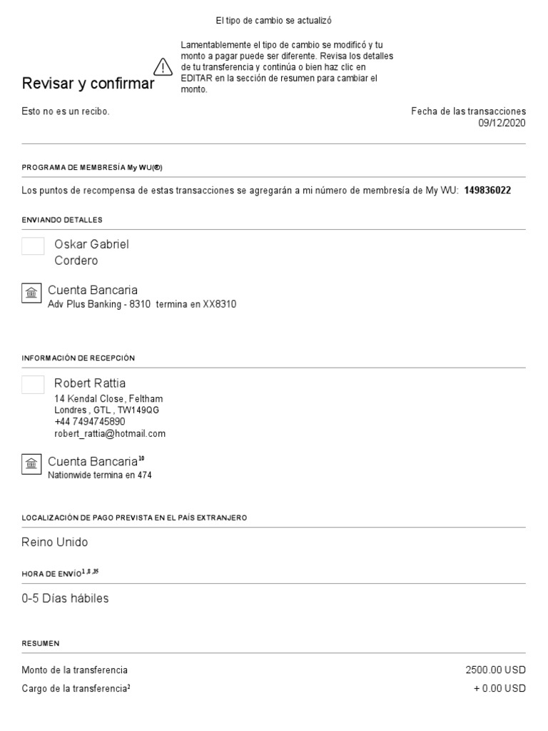 Review - Western Union PDF | PDF | Western Union | Dinero