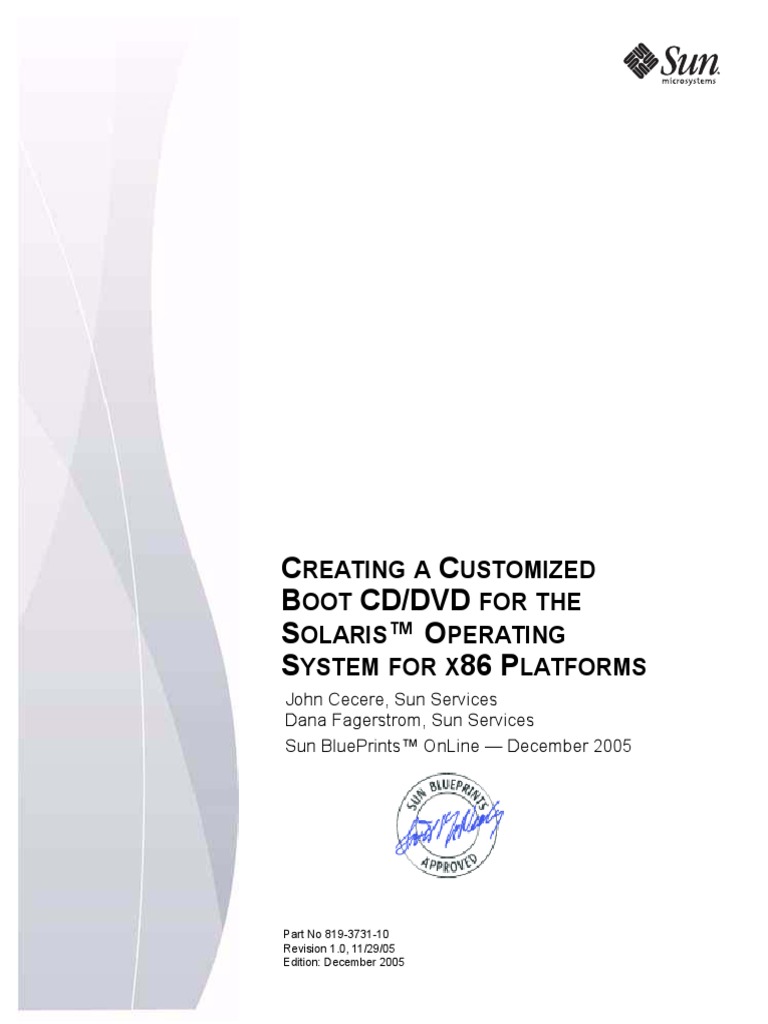 Sun Blueprints 819-3731 | PDF | Booting | File System