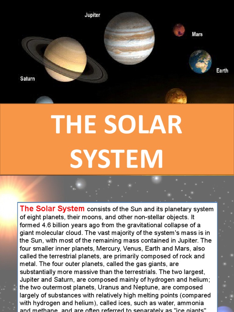 The Solar System | PDF | Solar System | Saturn