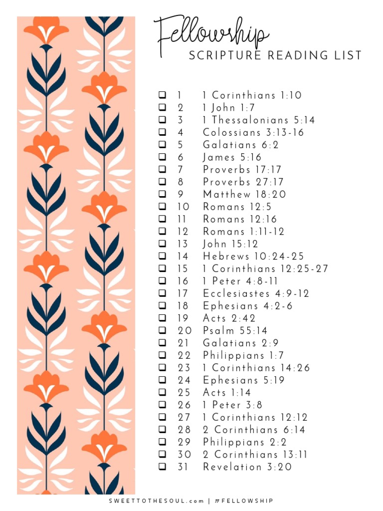 2020 02 Scripture Reading Listx | PDF