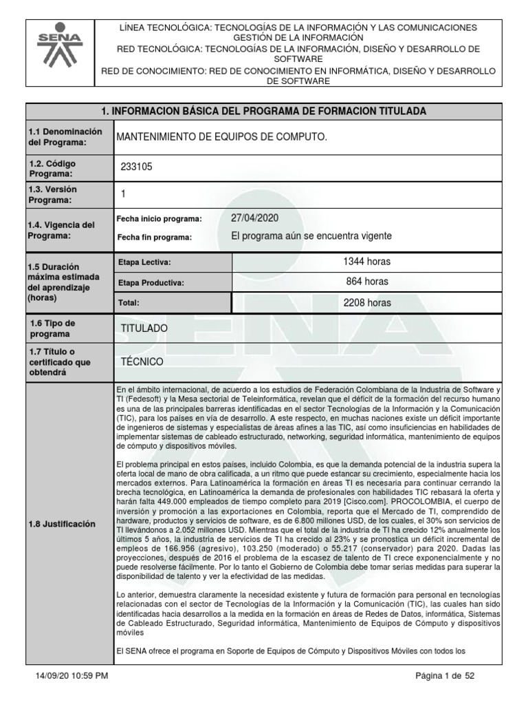 Mantenimiento de Equipos de Computo - 233105 | PDF | Tecnología de ...
