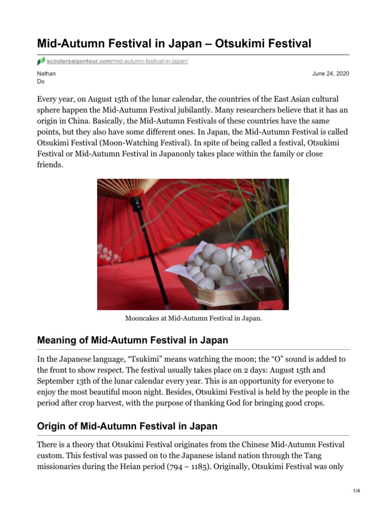 Japanese Moon Festival Superstition August 15 September 13 Otsukimi Mid ...
