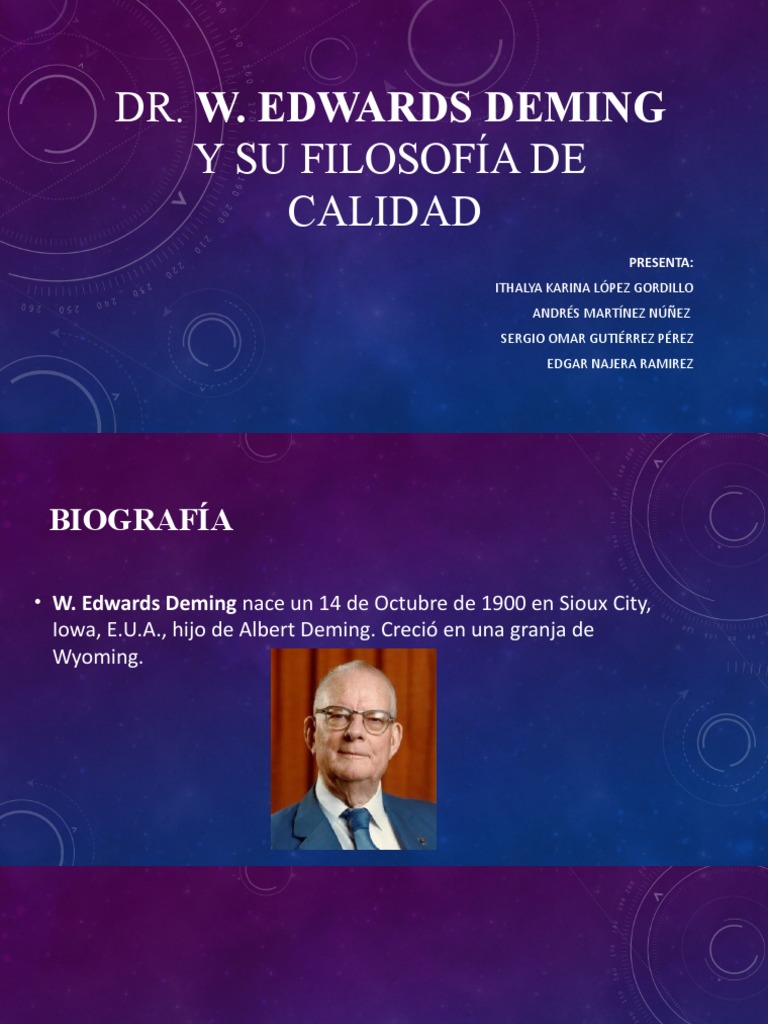Dr. W. Edwards Deming | PDF | Business | Science