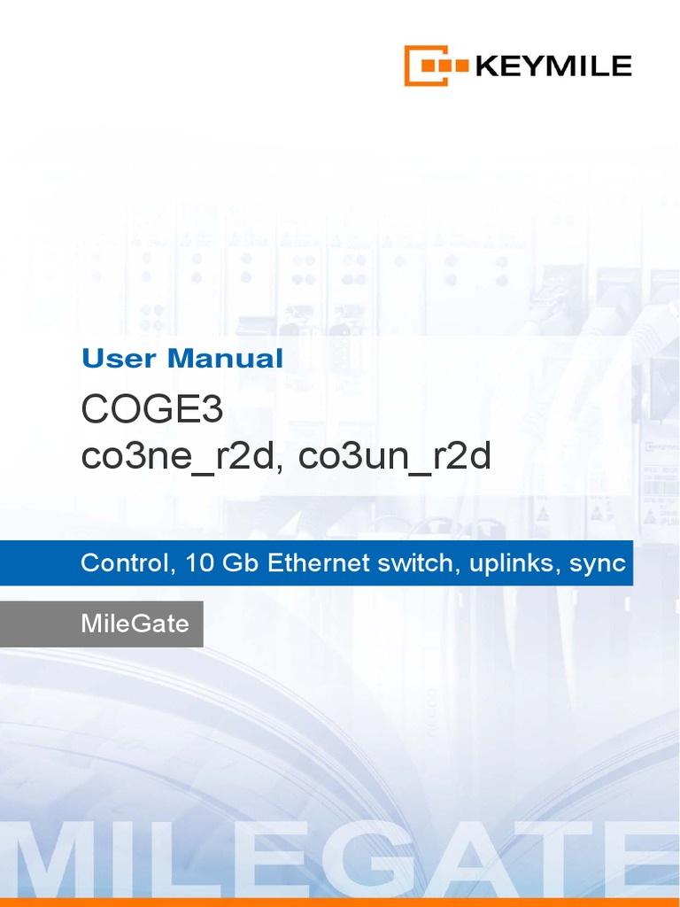 Coge3 Co3ne - r2d, Co3un - r2d: User Manual | PDF | Network Switch ...
