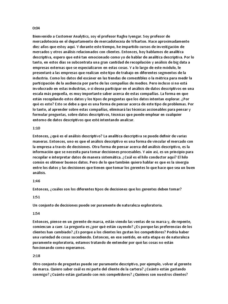 What Is Descriptive Analytics 1 PDF Big Data Marca