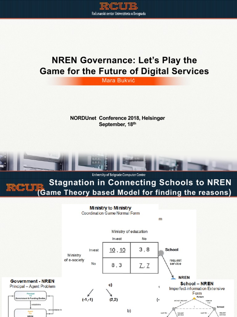 NREN Governance: Let's Play The Game For The Future of Digital Services ...