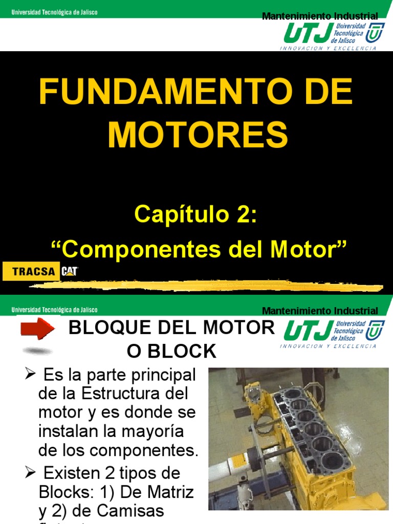 Fundamento de Motores: Capítulo 2: "Componentes Del Motor" | PDF ...