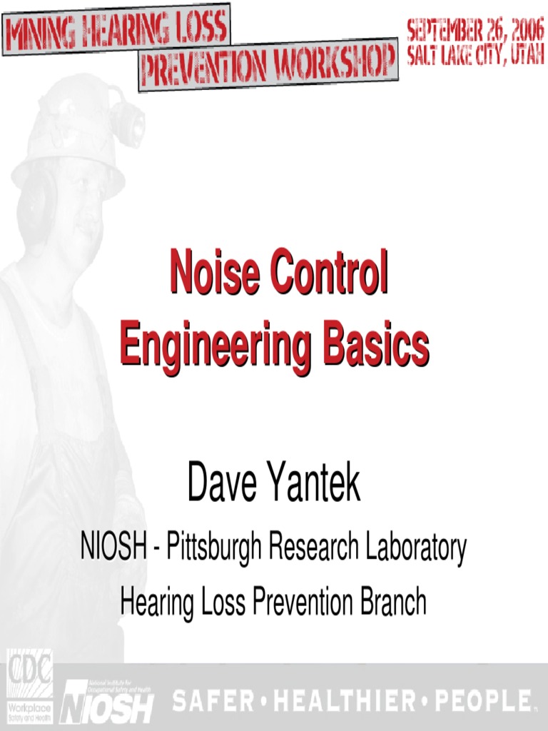 Noise Control Engineering Basics - Yantek | PDF | Sound | Frequency