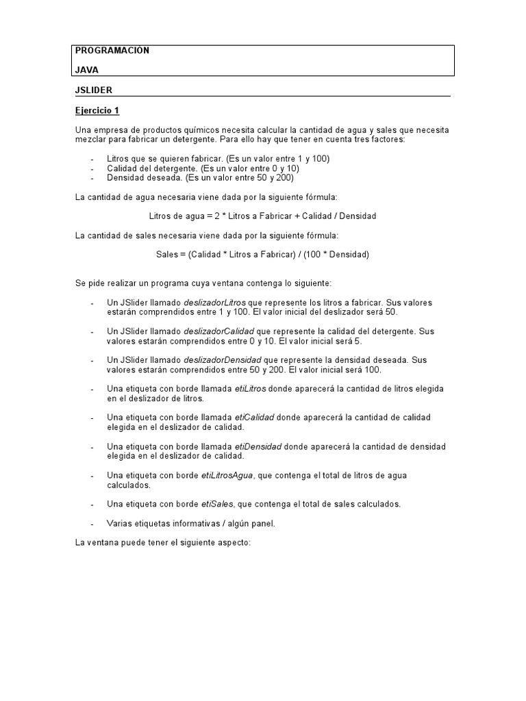 Ej Lenguaje Java 12 | PDF | Agua | Science