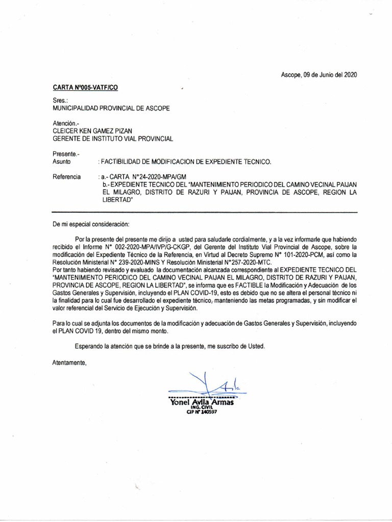 Scaneo Carta 005-Vatf-Co | PDF