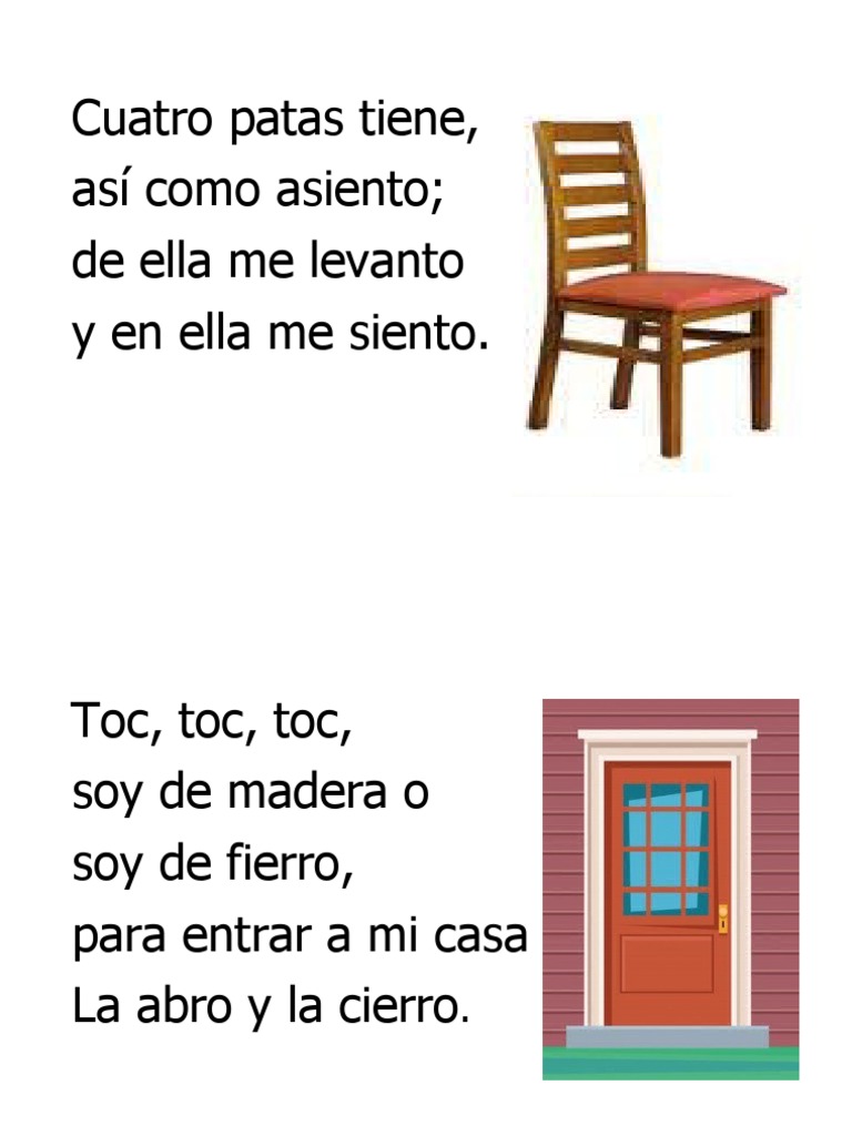 Adivinanzas de Cosas de Casa | PDF