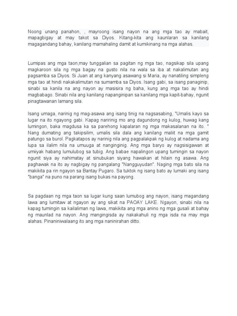 Noong Unang Panahon | PDF