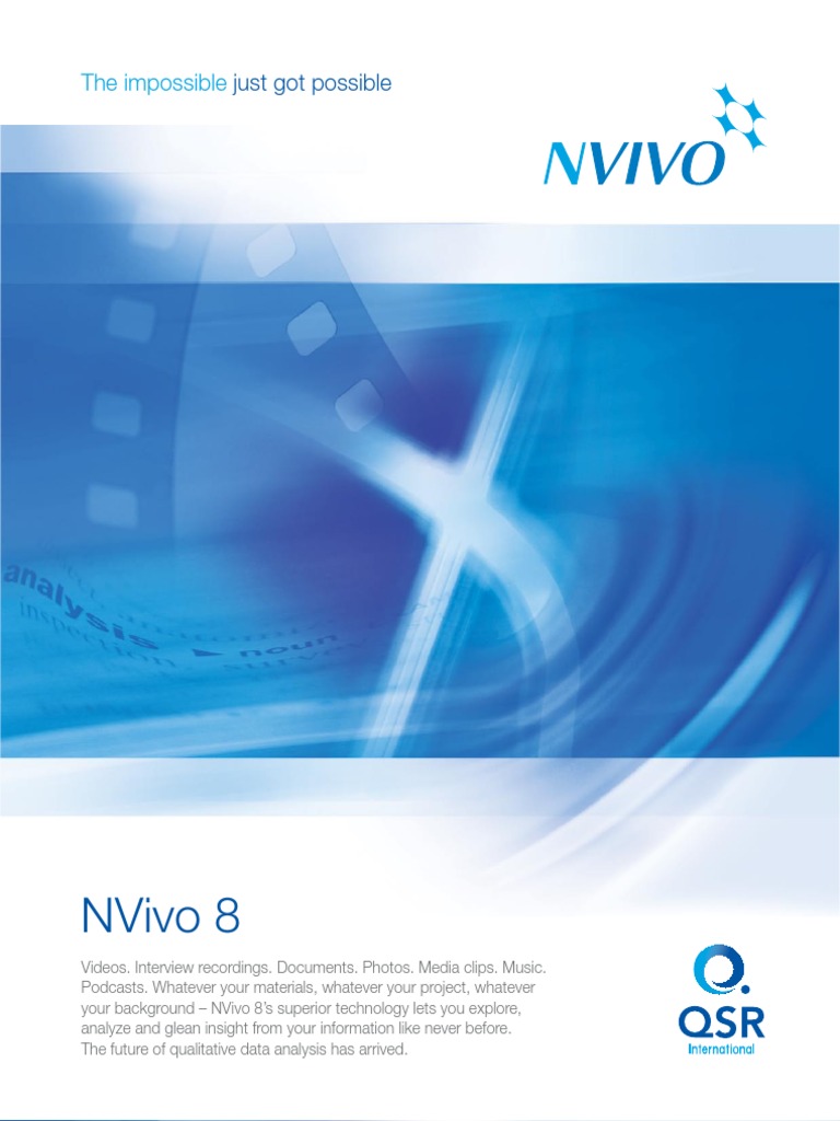 Nvivo 8: The Impossible | PDF | Qualitative Research | Software