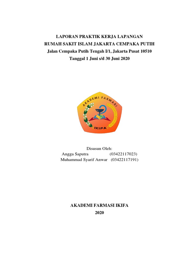 Laporan PKL Rs Juni Rsij Cempaka Putih (Angga-Syarif) | PDF