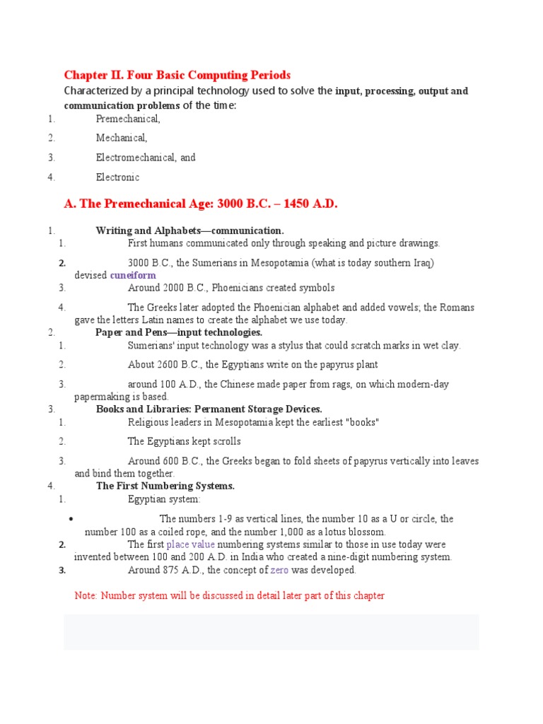 Chapter 2 Four Basic Periods Final Ver | PDF | Computer Hardware ...