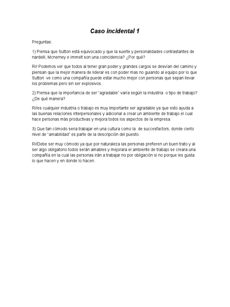 Caso Incidental 1 | PDF