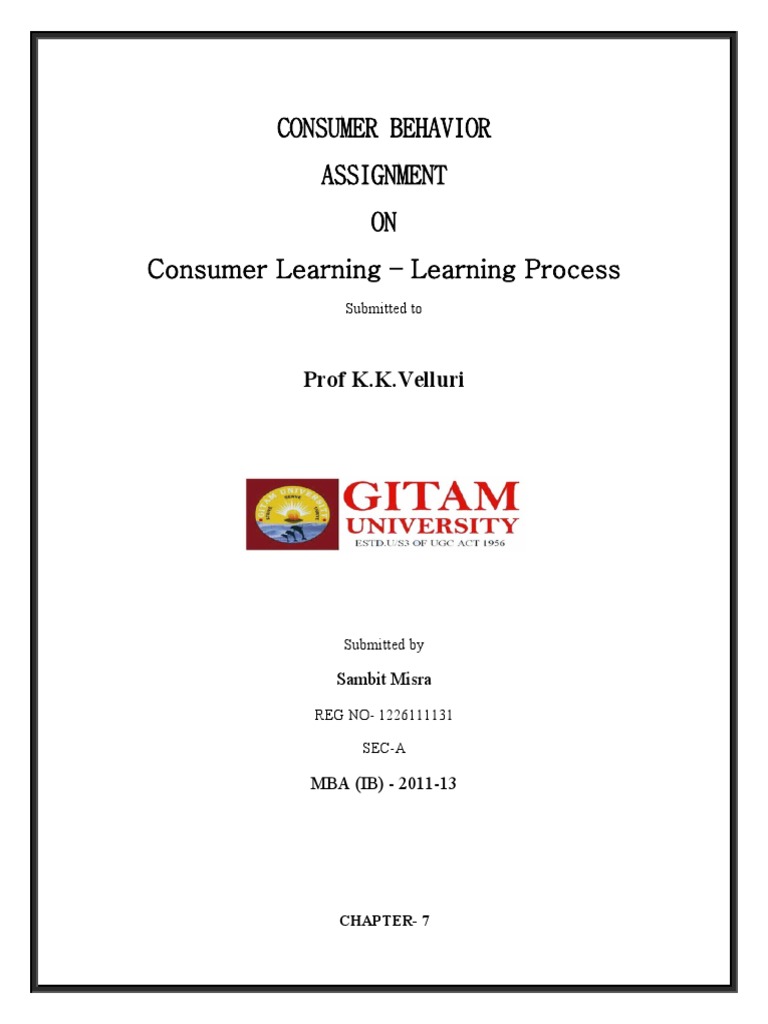Consumer Learning | PDF | Classical Conditioning | Behavior