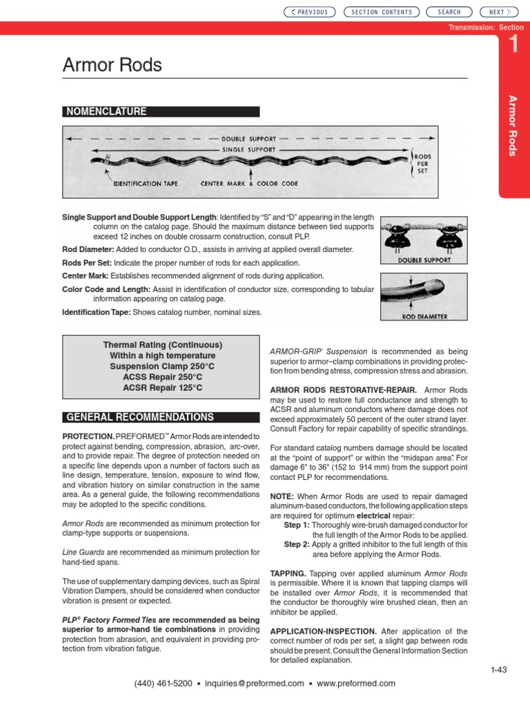 Armor Rods: Nomenclature | Download Free PDF | Electricity | Materials