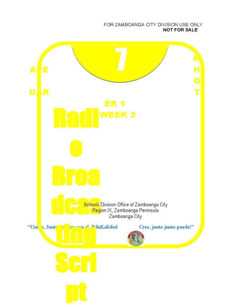 RADIO SCRIPT WRITING TEMPLATE With COVER With Correction 2 | PDF ...