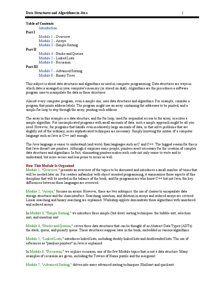 Data Structures and Algorithms in Java | PDF | Computer Program | Programming