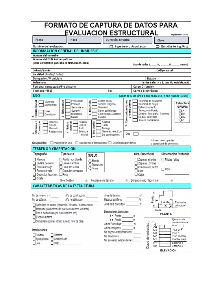 Formato de Captura de Datos para | PDF