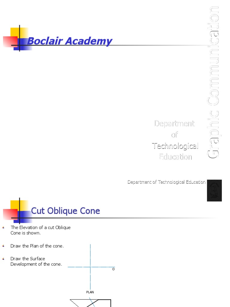 Oblique Cone Development | PDF | Length | Drawing