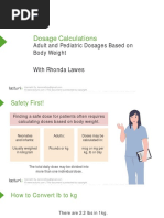 Clexane Dosage Calculation Table | PDF