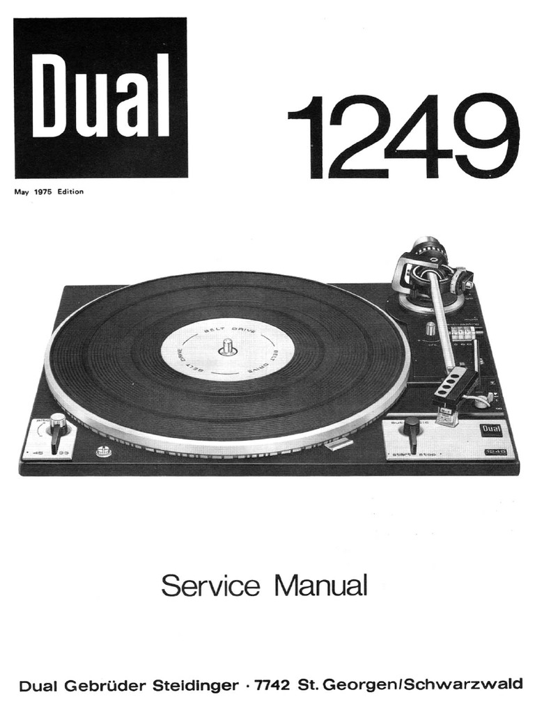 Dual 1249 Service Manual PDF | PDF